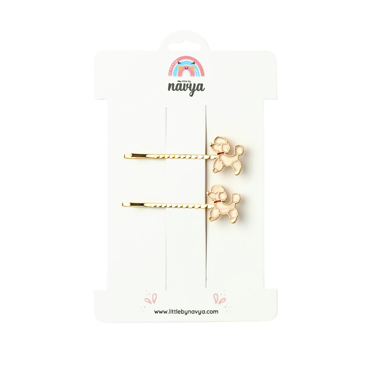 Pooch Barette - Pair of Barrette for girls ( 2-8 Years) in Beige Color ...